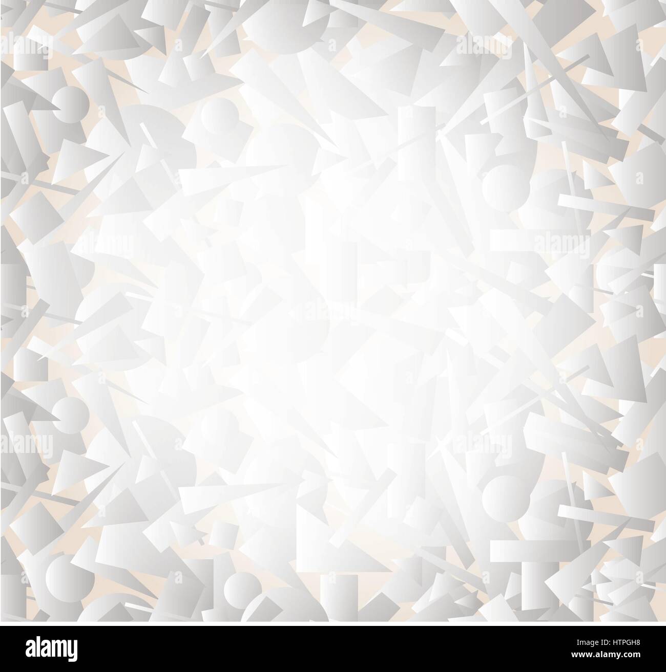 Abstract geometric form pattern. White futuristic background Stock ...