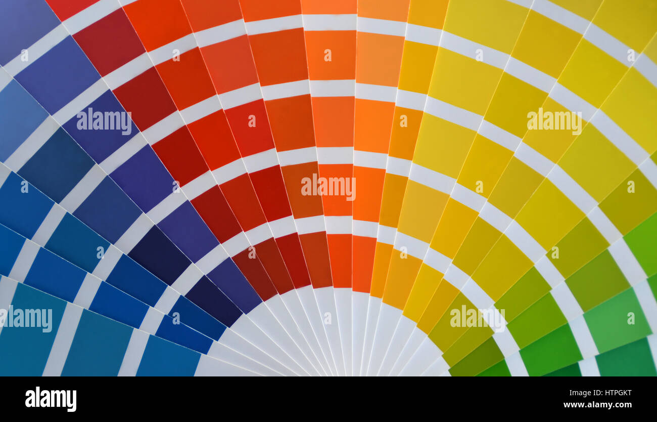 Close up of a pantone color catalogue Stock Photo - Alamy