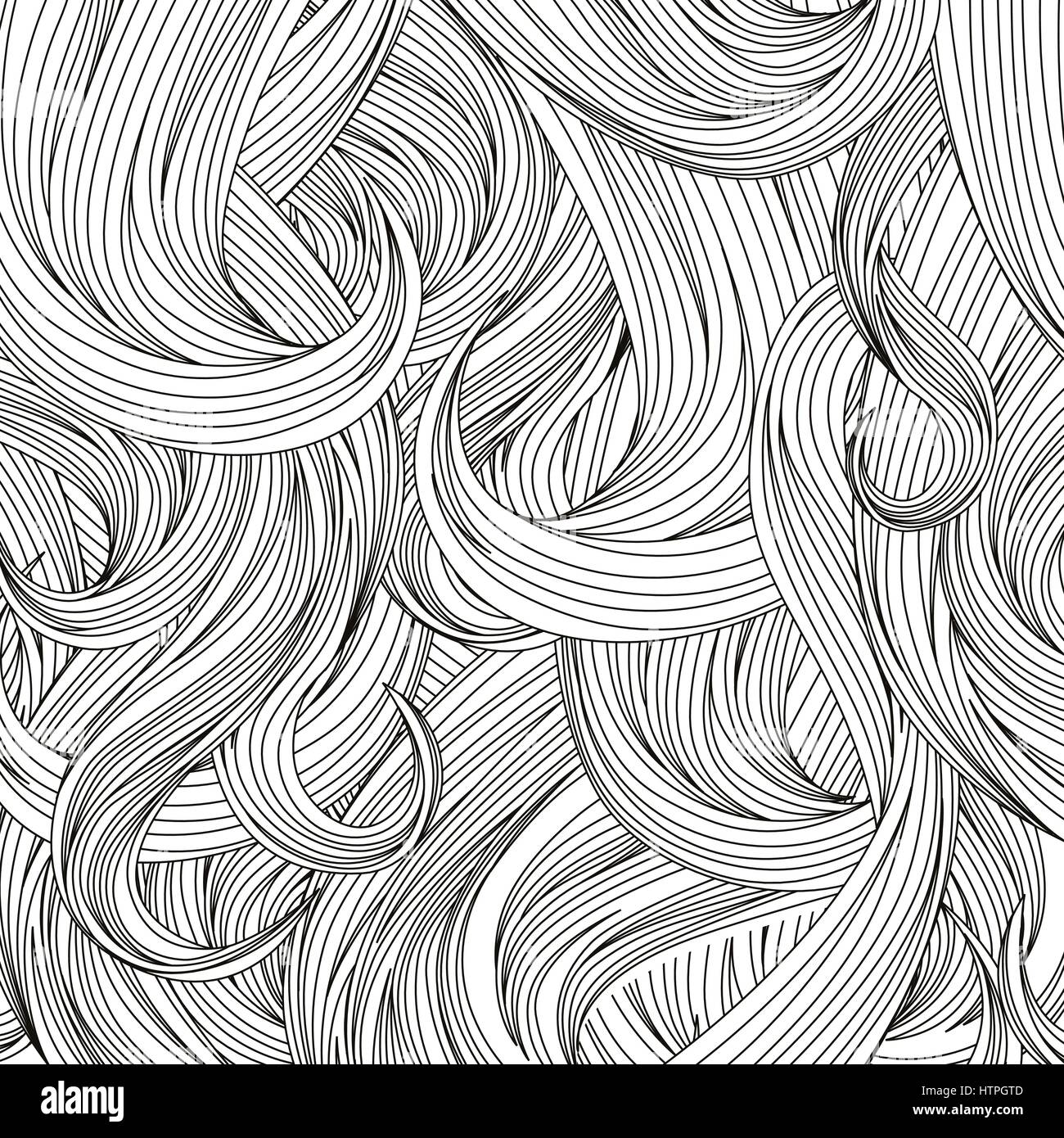 Elegant woman curly hair Stock Vector Images - Alamy