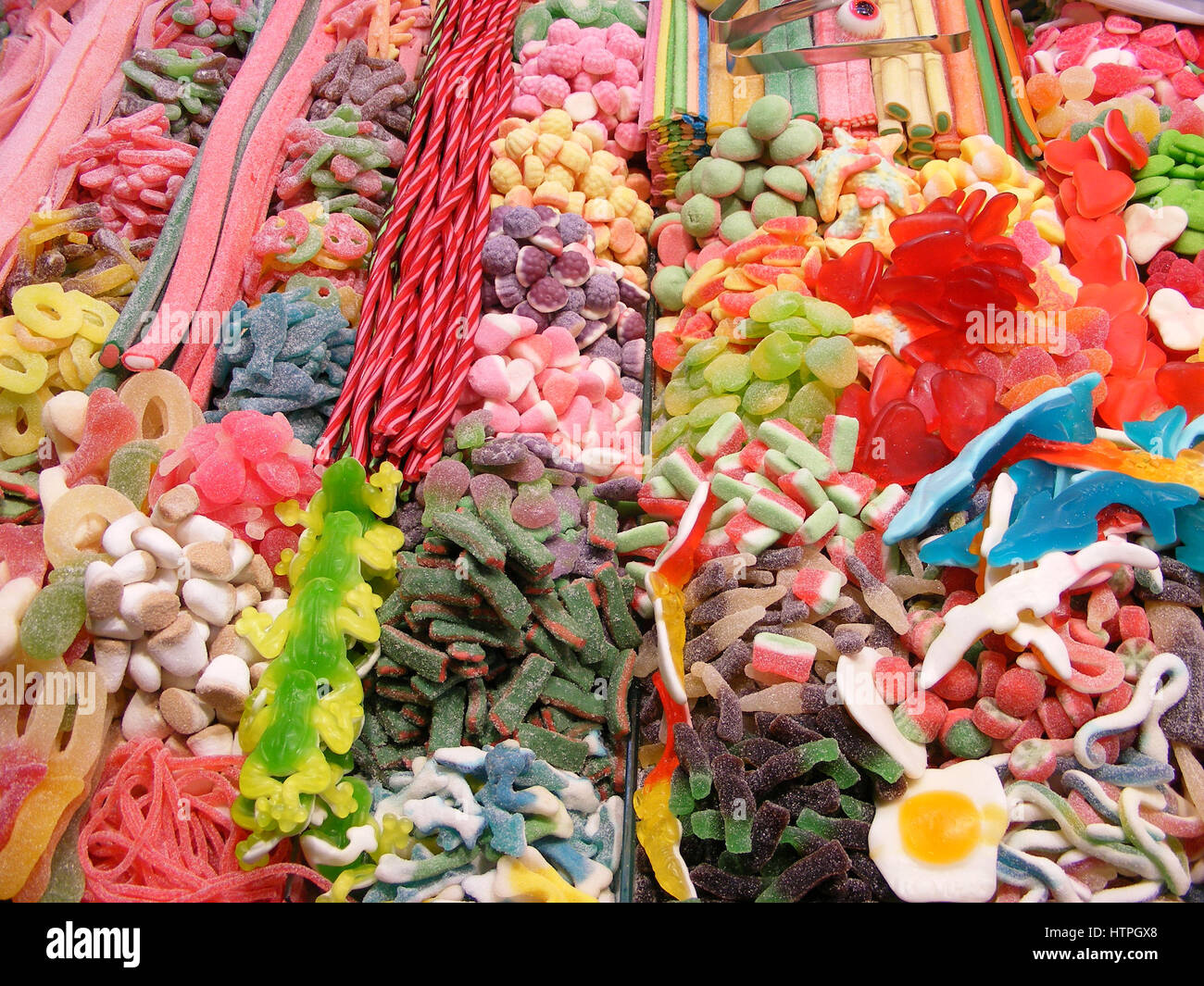 Assortment of colorful candies Stock Photo - Alamy