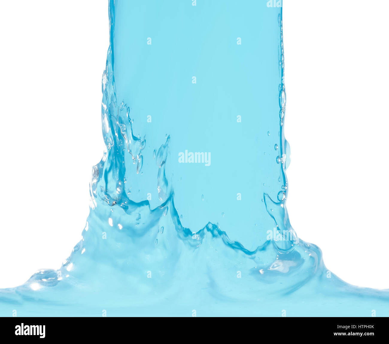 Flawing water isolated on white background Stock Photo - Alamy