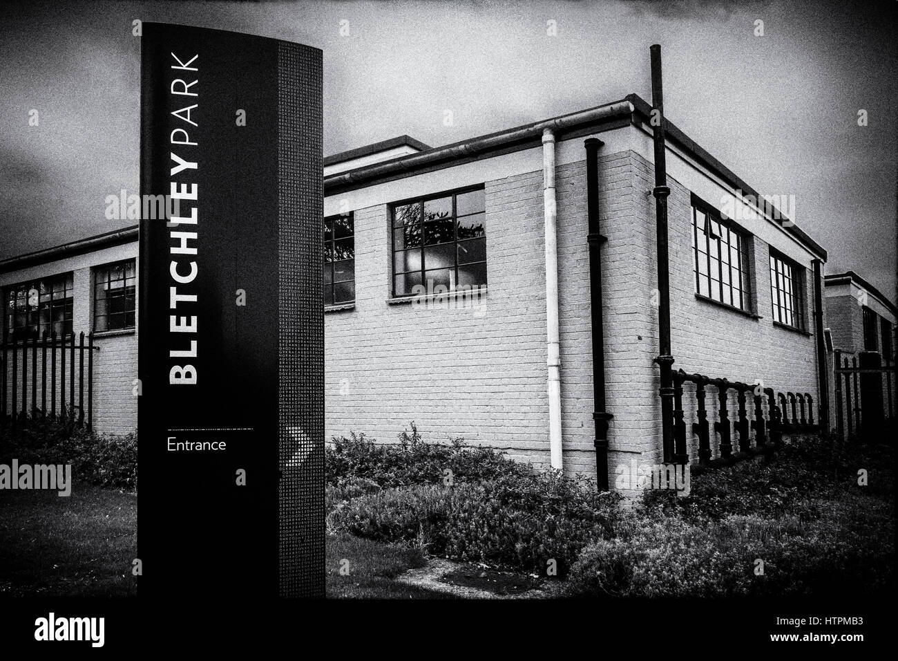 Entrance to Bletchley Park World War Two Code Breaking Centre ...