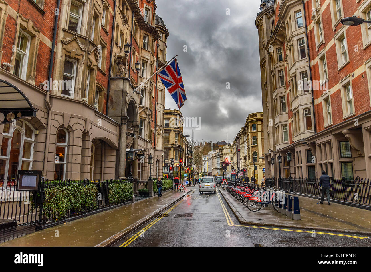 Traditional architectural buildings in London city. Street photography ...
