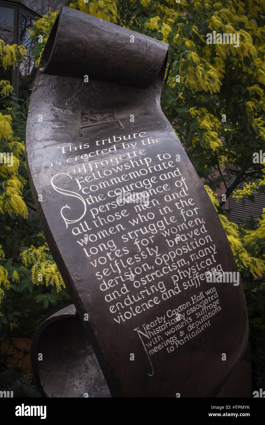 The Suffragette Memorial by Edwin Russell in Christchurch Gardens ...