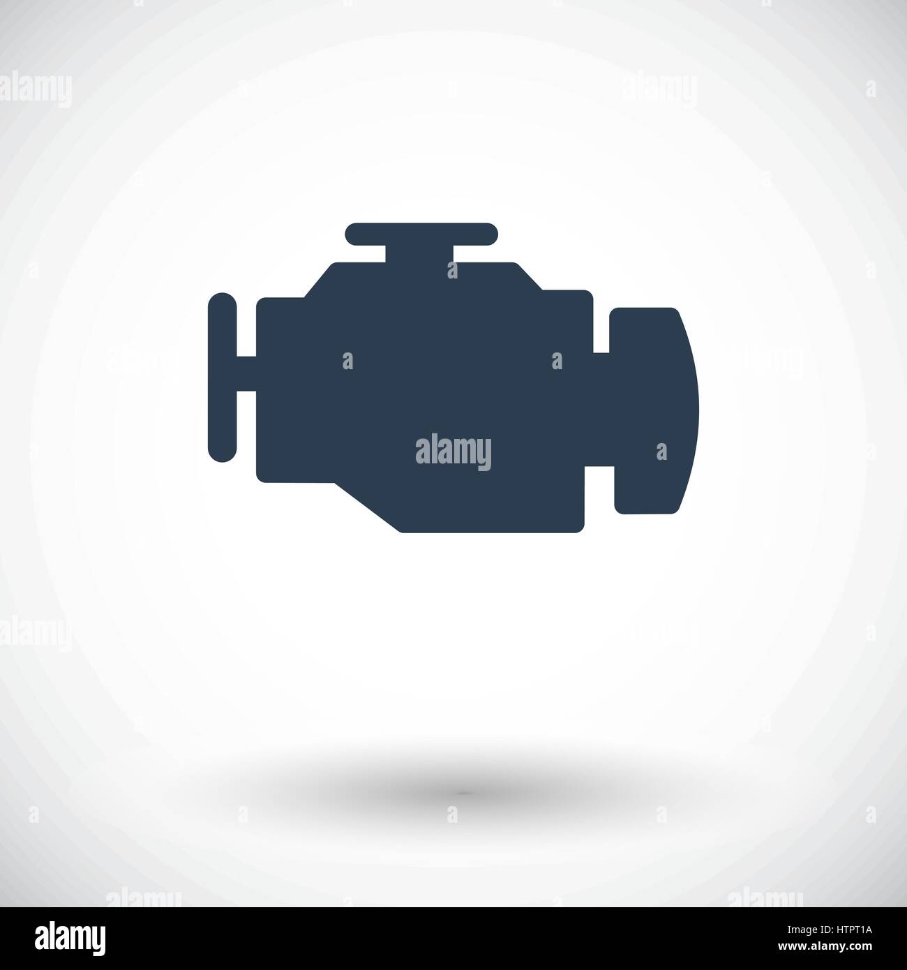 Engine. Single flat icon on white background. Vector illustration Stock ...
