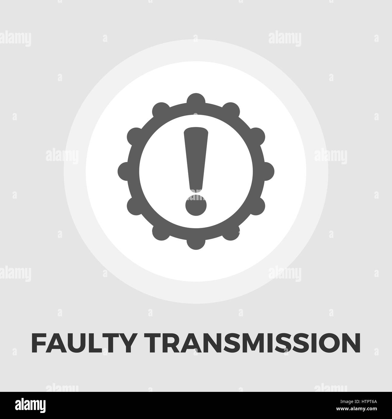 Faulty transmission icon vector. Flat icon isolated on the white ...