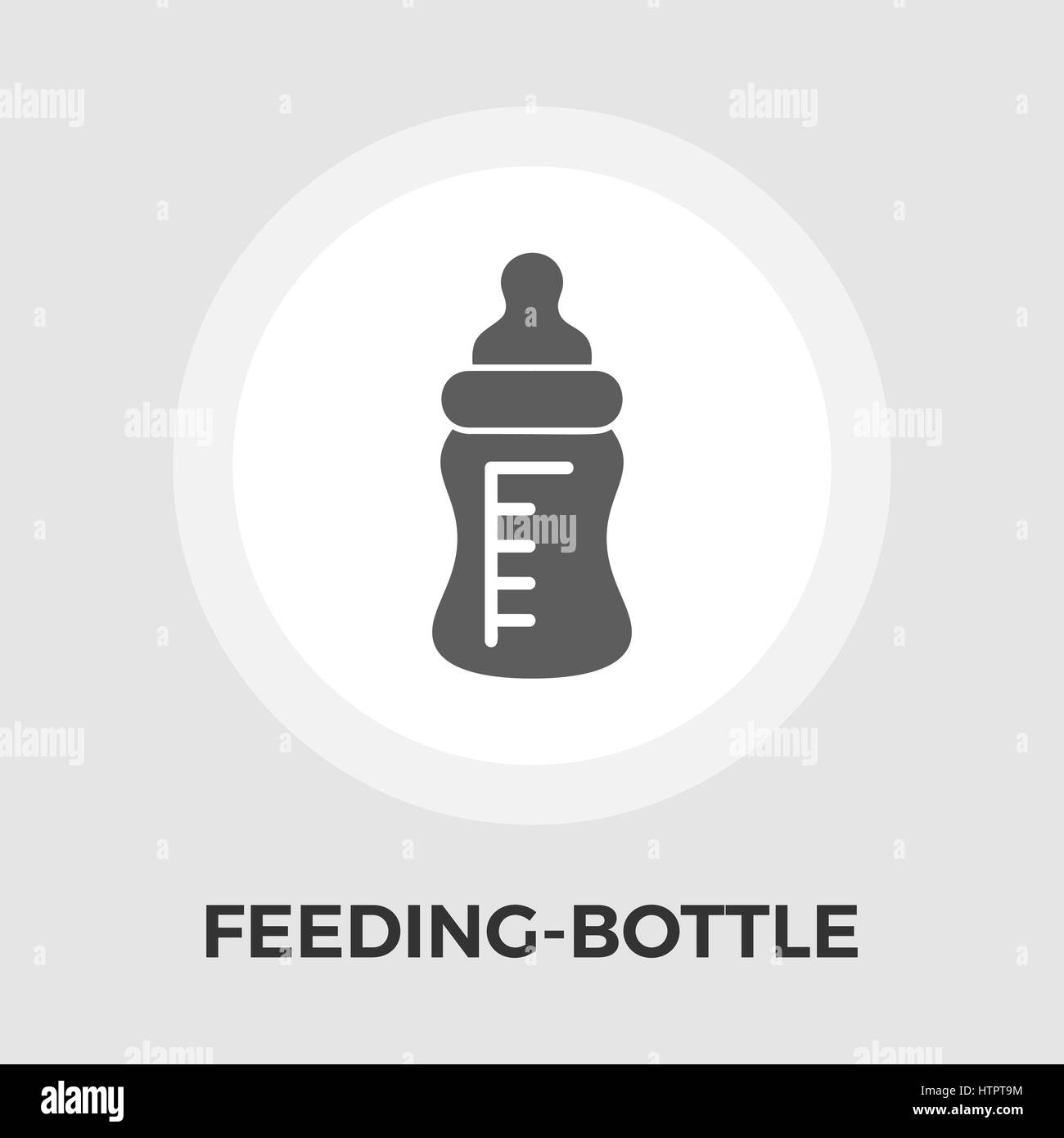 Feeding bottle icon vector. Flat icon isolated on the white background ...