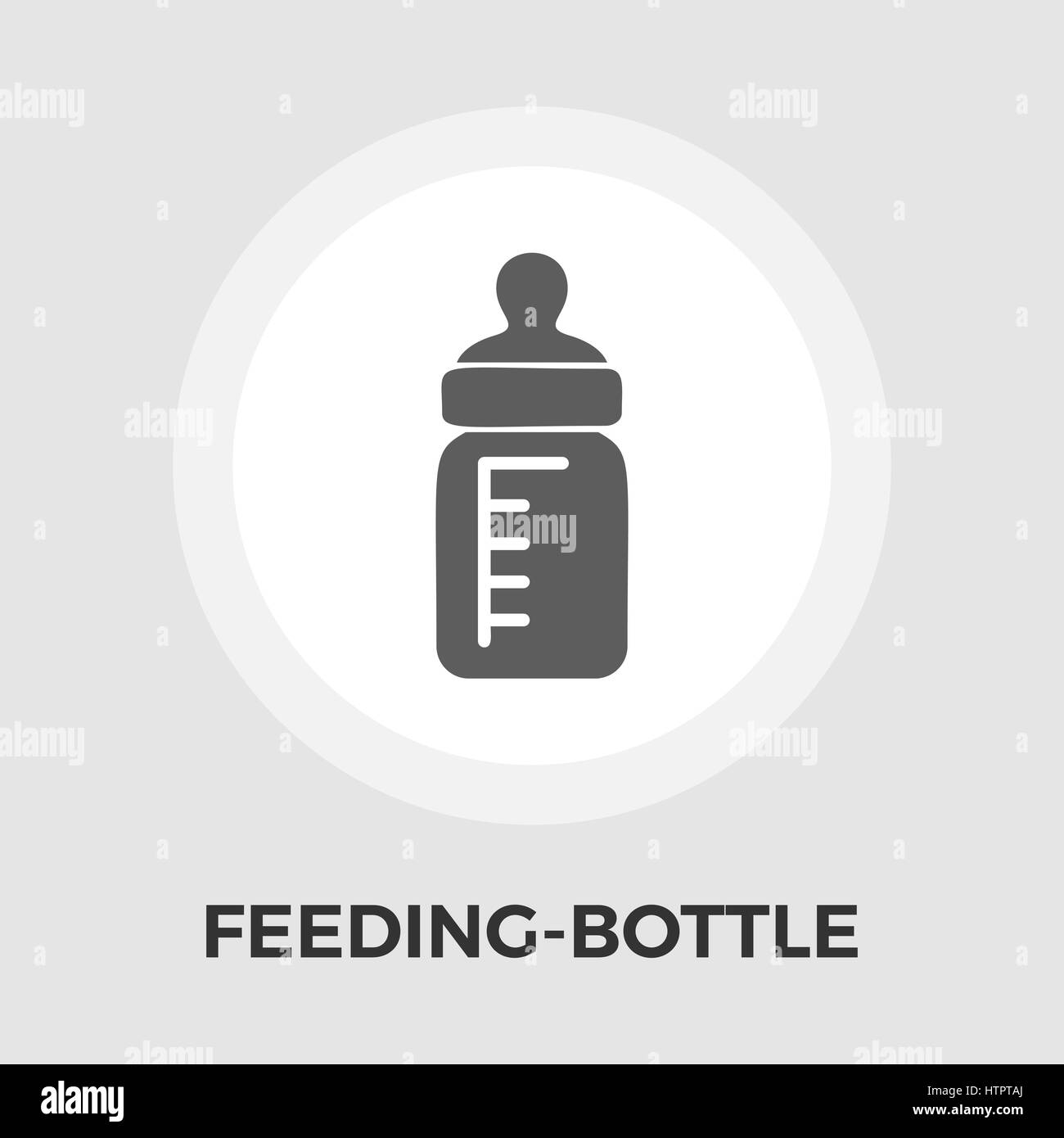 Feeding bottle icon vector. Flat icon isolated on the white background ...
