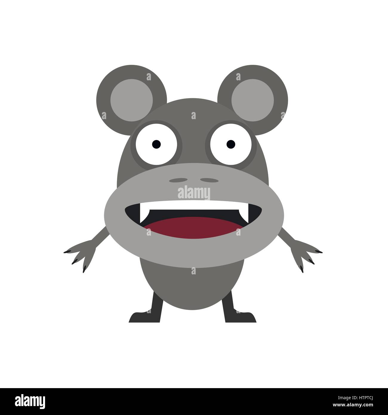 Cute grey mouse Stock Vector Image & Art - Alamy
