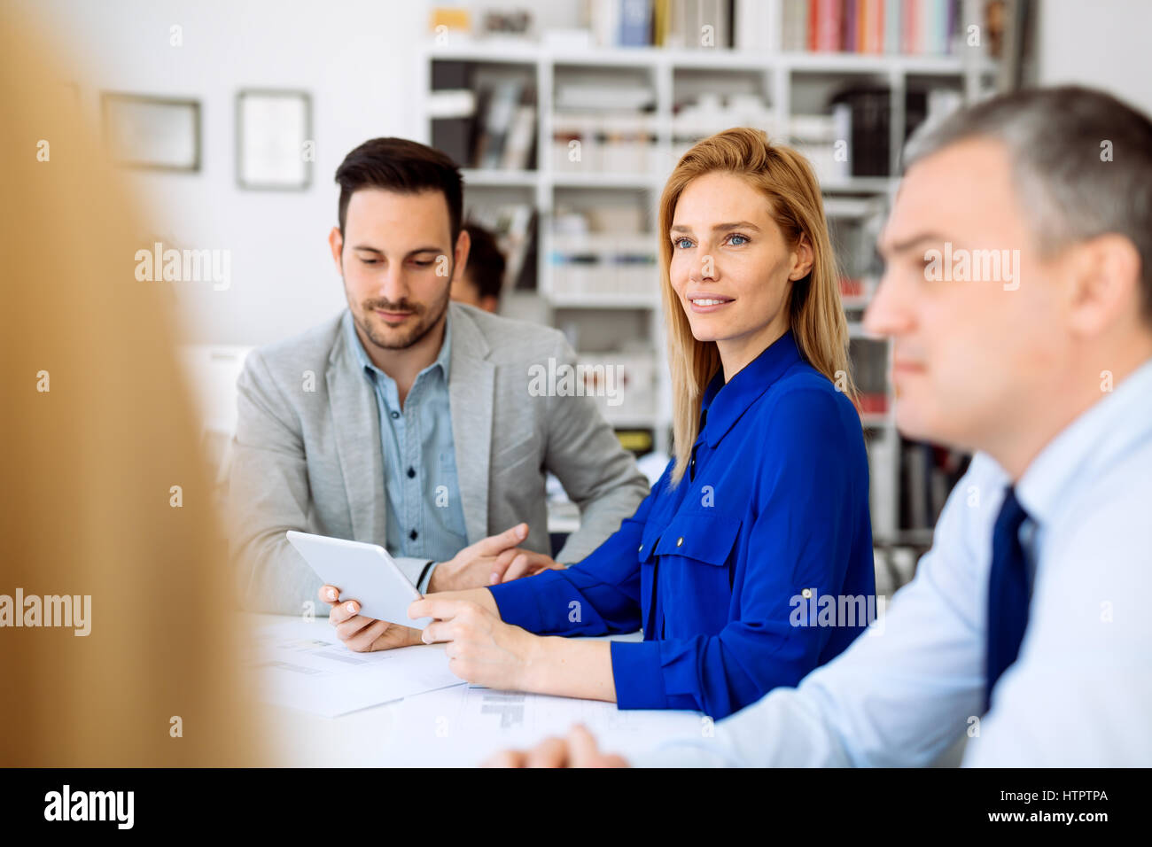 Business people and architects discussing future plans Stock Photo - Alamy