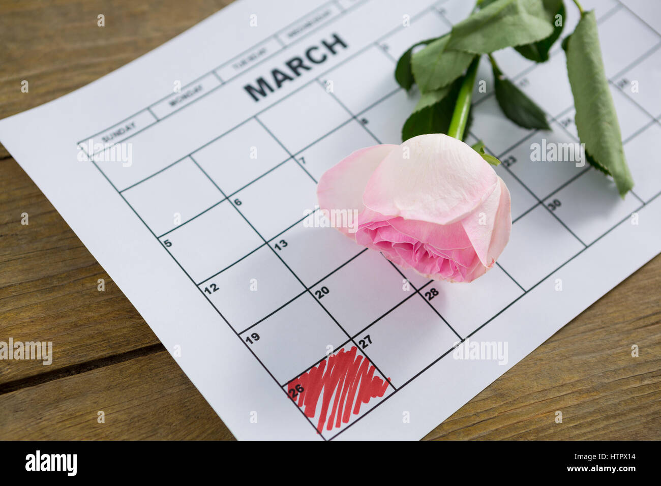 Rose calendar hi-res stock photography and images - Alamy