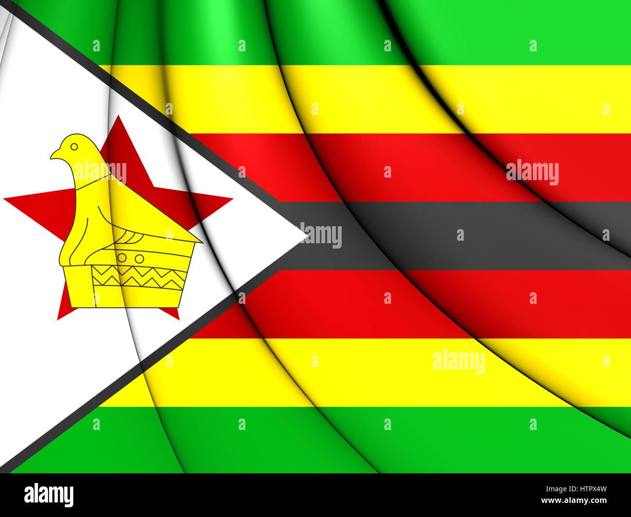 Zimbabwean flag hi-res stock photography and images - Alamy