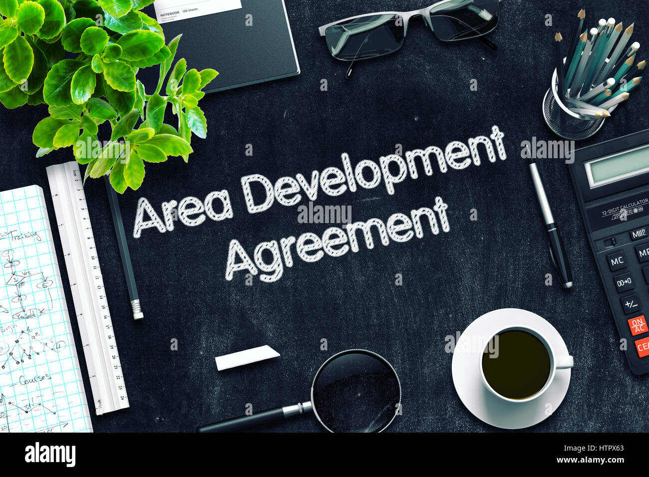 Area Development Agreement Concept. 3D render Stock Photo - Alamy