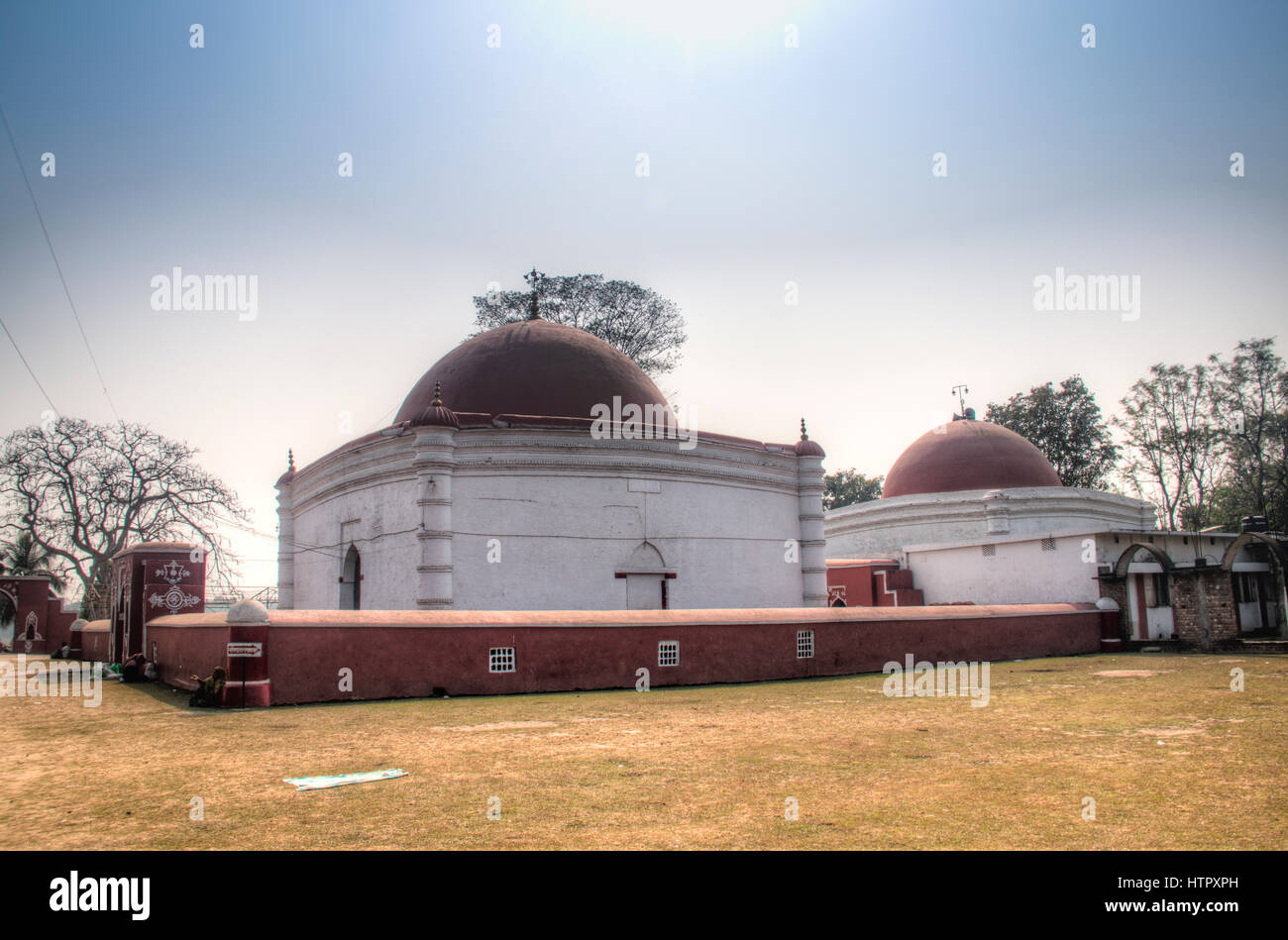 The Tomb Mosque of Khan Jahan Ali next to the big lake in Bagerhatat ...