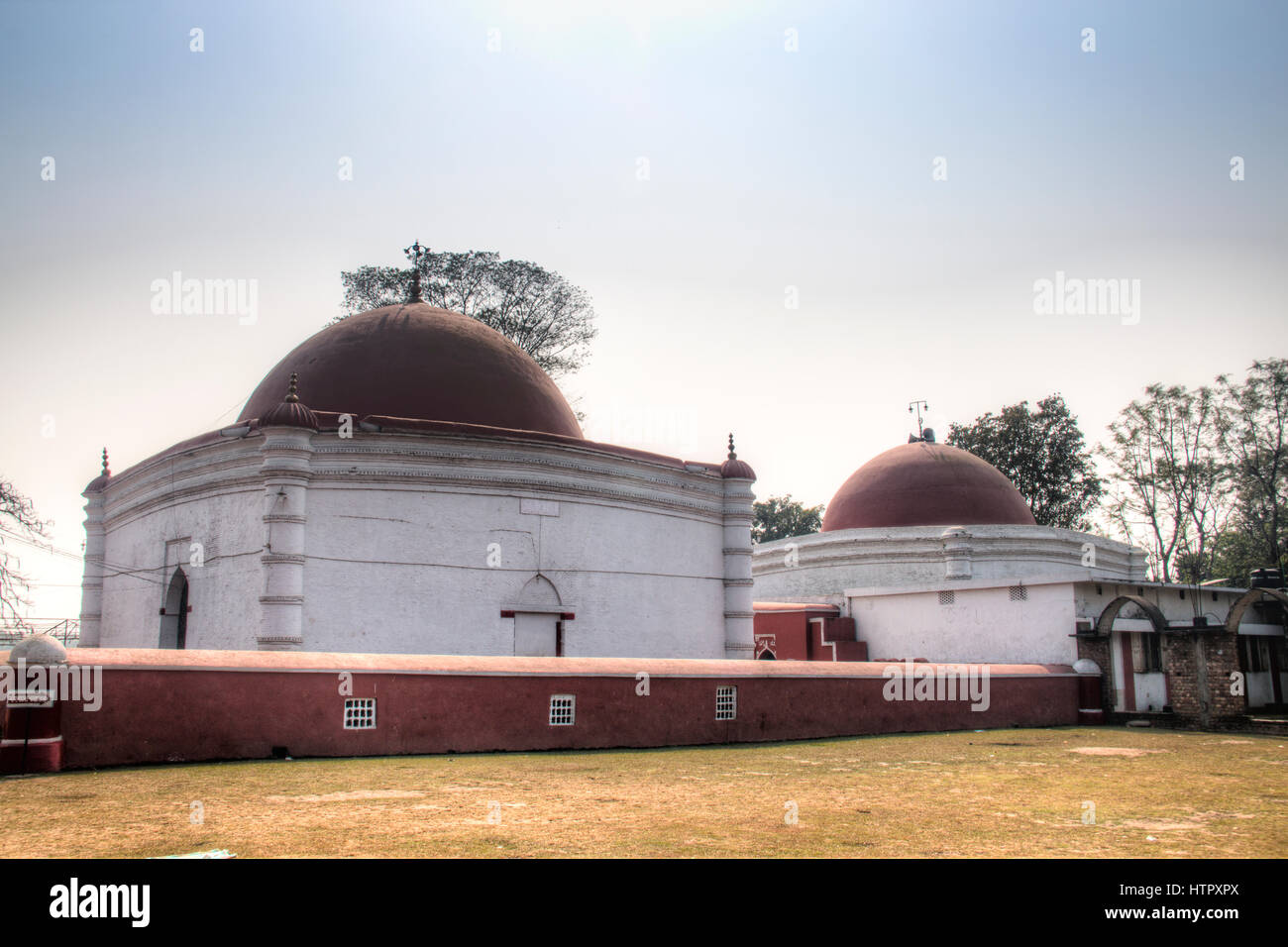 The Tomb Mosque of Khan Jahan Ali next to the big lake in Bagerhatat ...