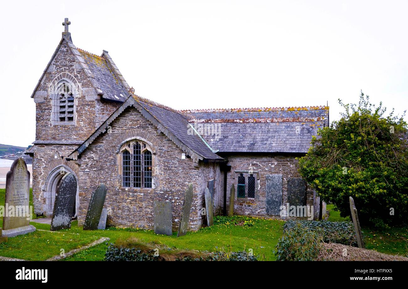 St. Michael's Church, Porthilly Stock Photo - Alamy