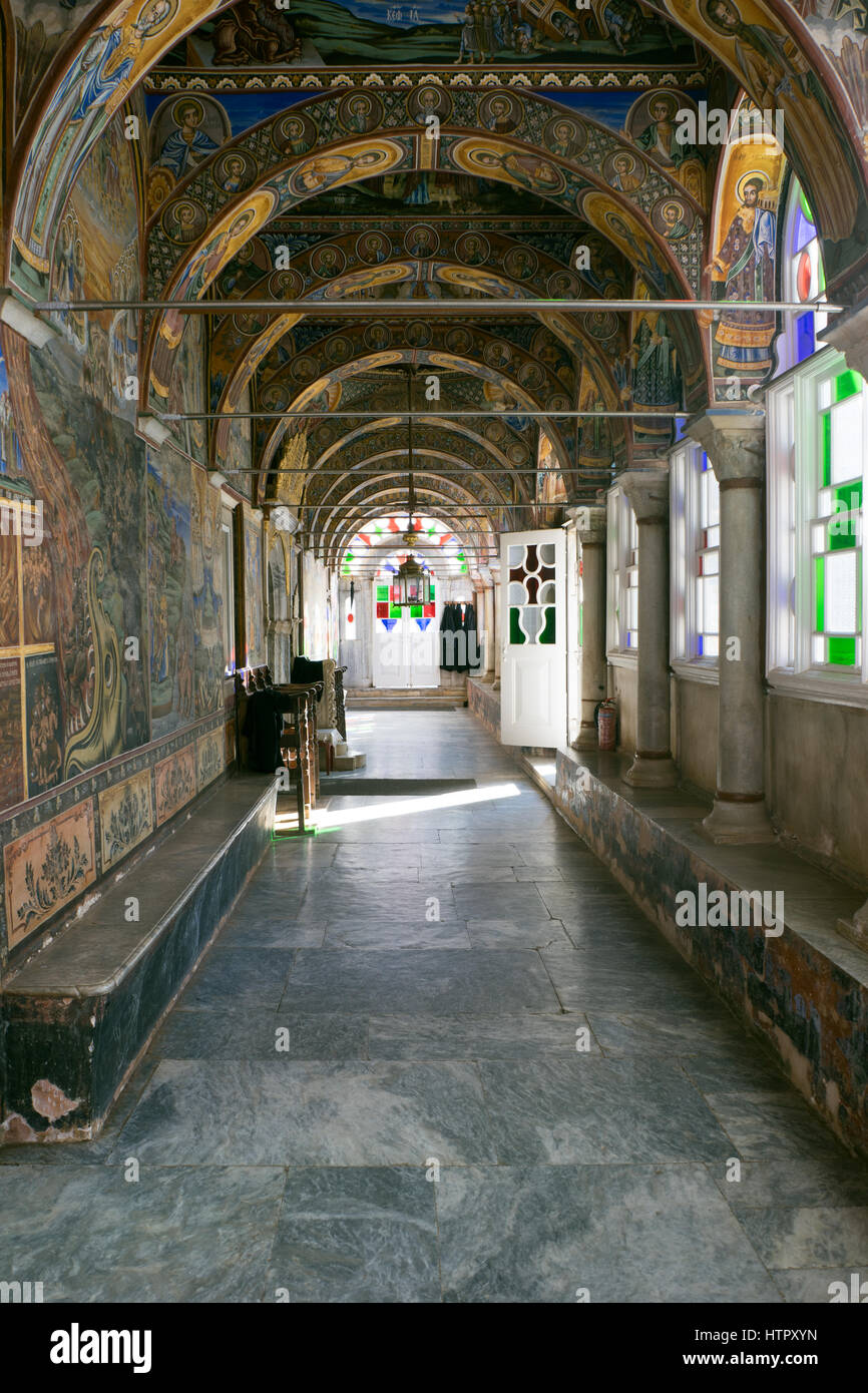 Part of a monastery on Mount Athos, Greece Stock Photo - Alamy
