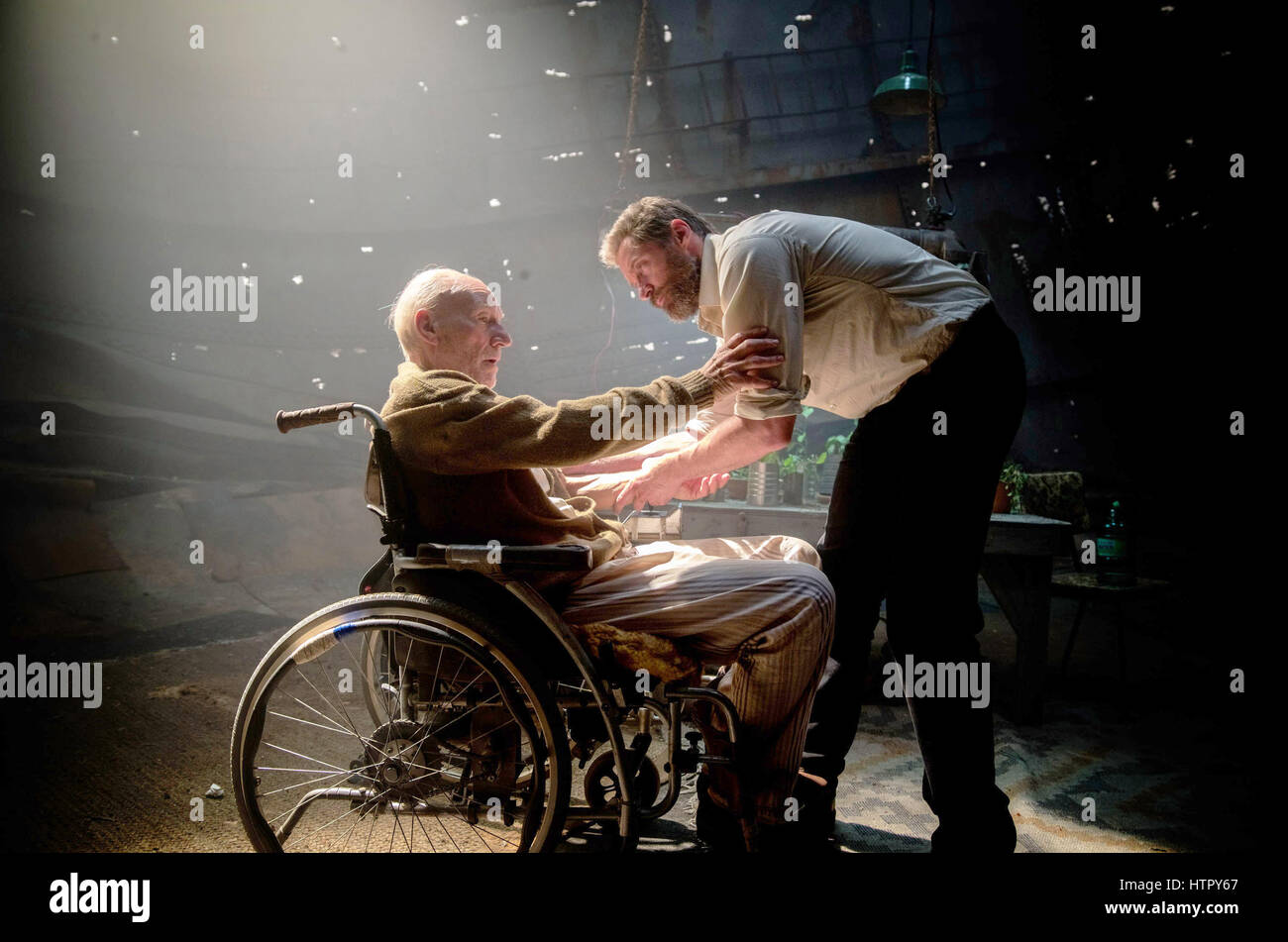 LOGAN, from left: Patrick Stewart, Hugh Jackman, 2017. ph: James ...