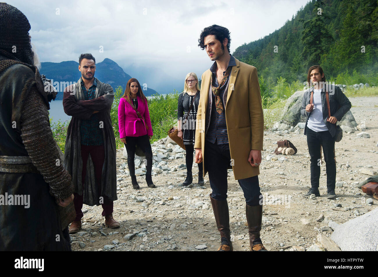 THE MAGICIANS, (from left): Arjun Gupta, Summer Bishil, Olivia Taylor ...