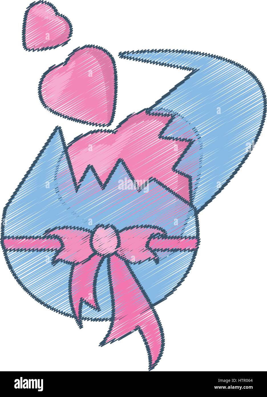 drawing easter egg broken pink heart Stock Vector Image & Art - Alamy