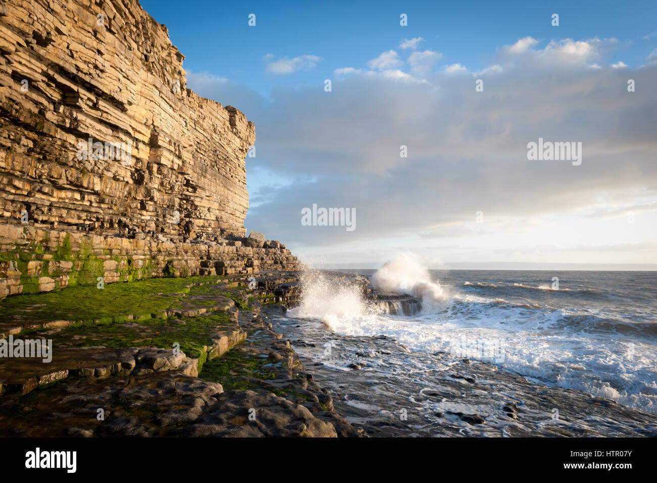 The rugged coastline at Monknash, South Wales Stock Photo - Alamy