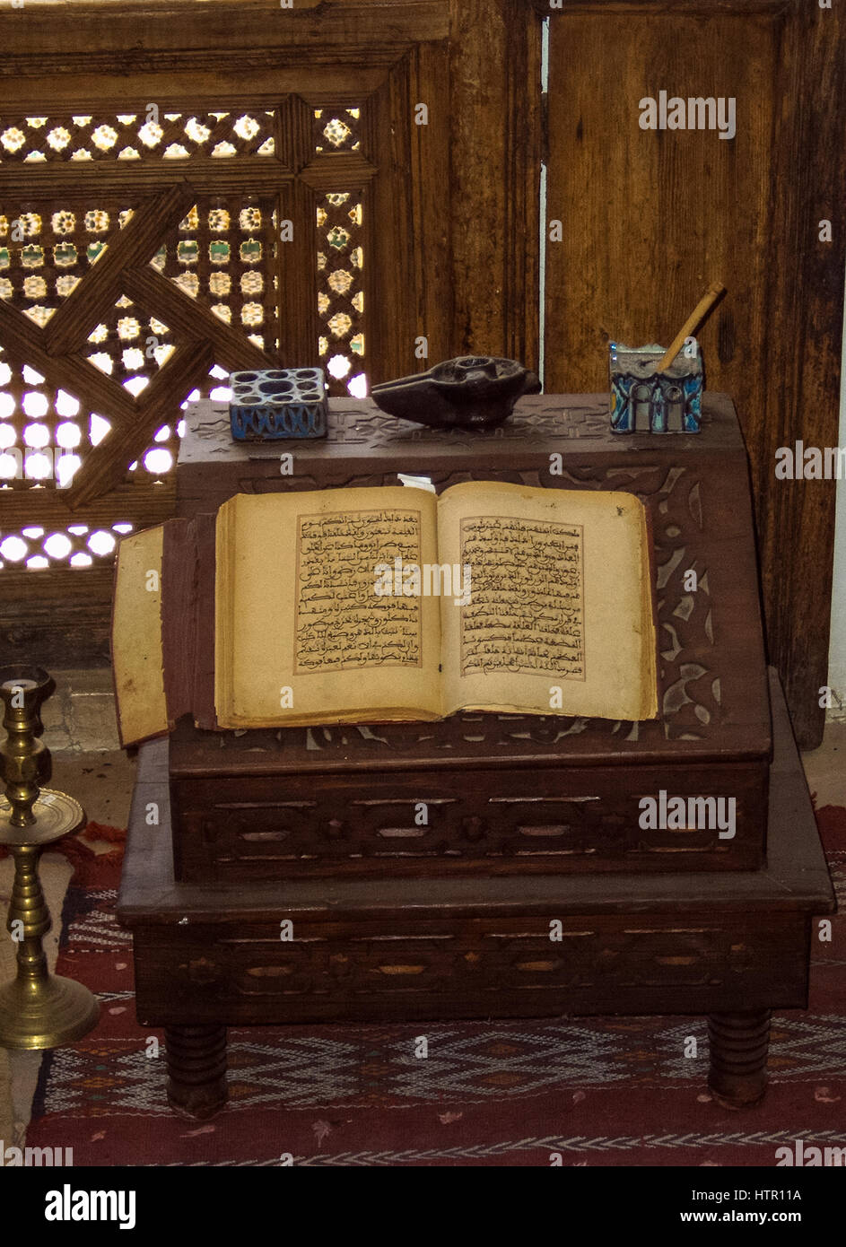 old koran in museum in marrakech,maroc Stock Photo - Alamy
