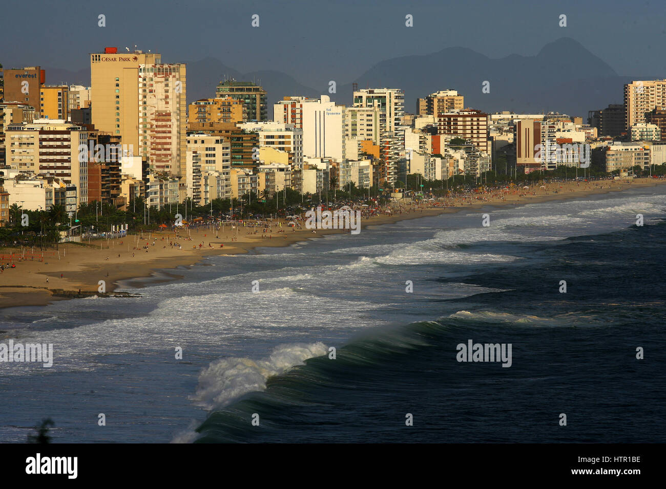 Early morning at Leblon Beach, Rio de Janeiro, Brazil Stock Photo - Alamy