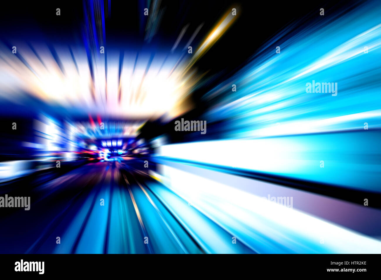 moving traffic light trails at night Stock Photo - Alamy