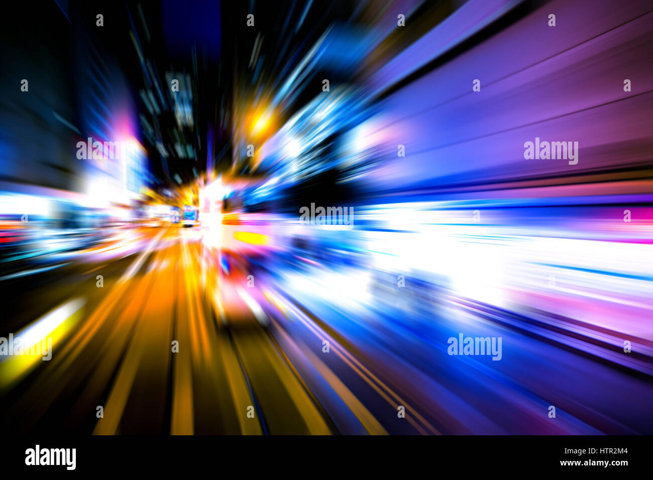 moving traffic light trails at night Stock Photo - Alamy