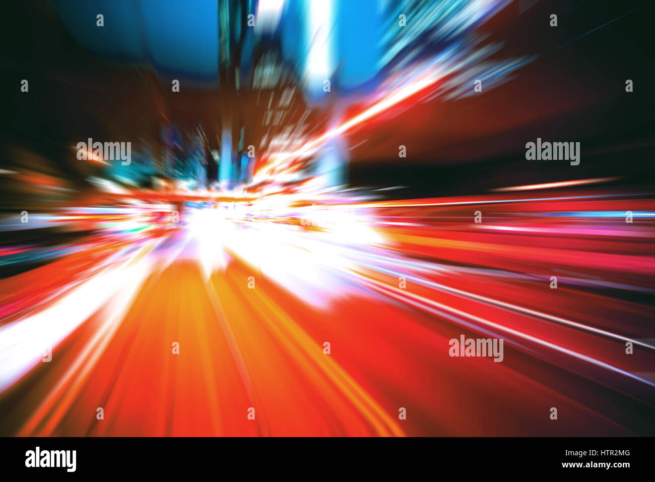 moving traffic light trails at night Stock Photo - Alamy