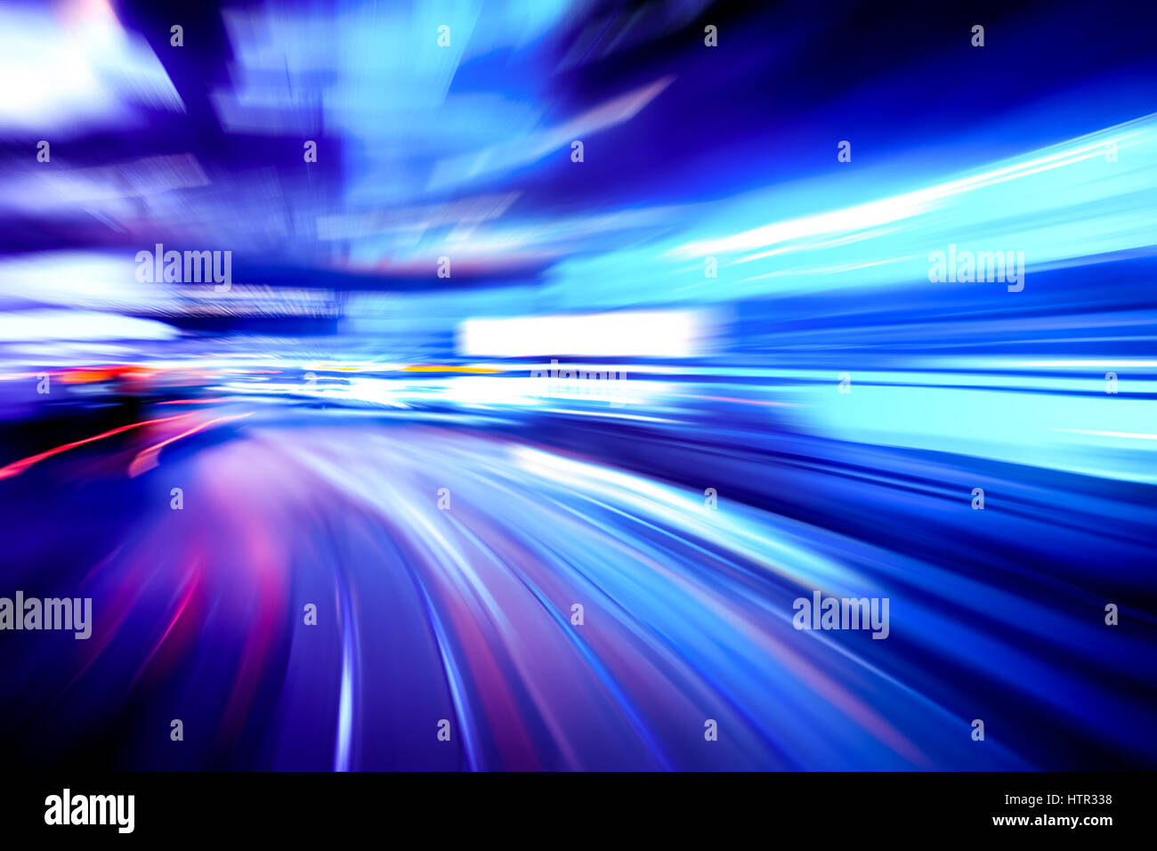 moving traffic light trails at night Stock Photo - Alamy