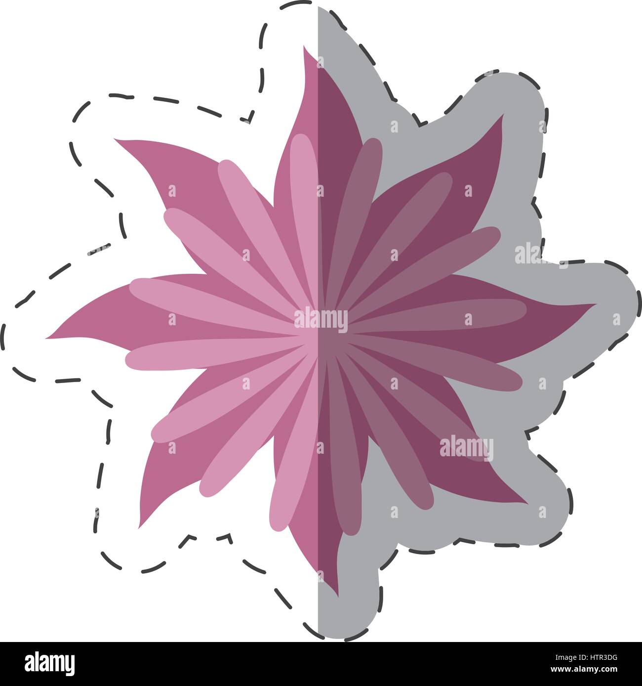 flower spring flourishes delicate cut line Stock Vector Image & Art - Alamy