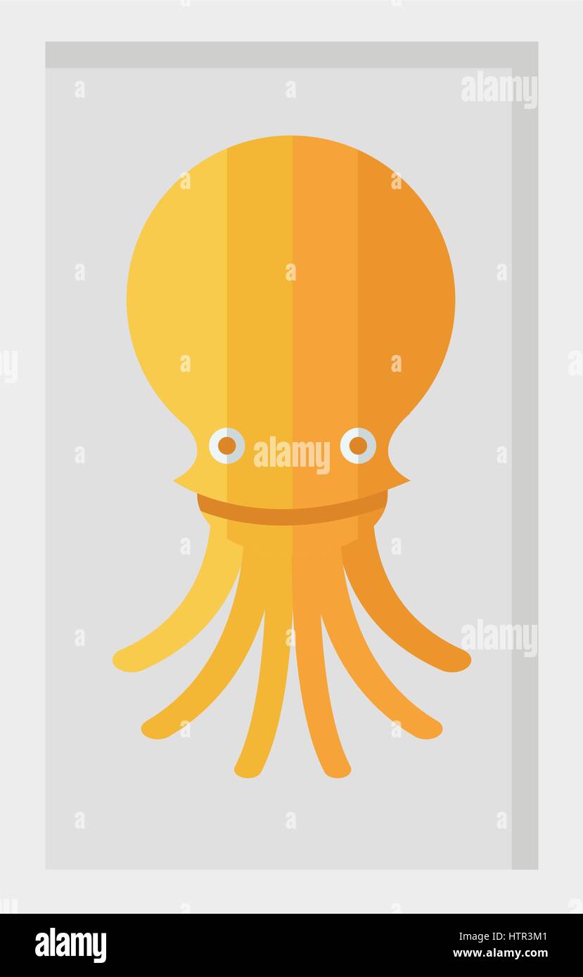 Yellow Squid on tray Stock Vector Image & Art - Alamy