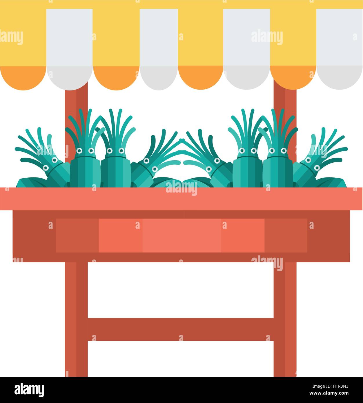 Market squid underwater Stock Vector Images - Alamy