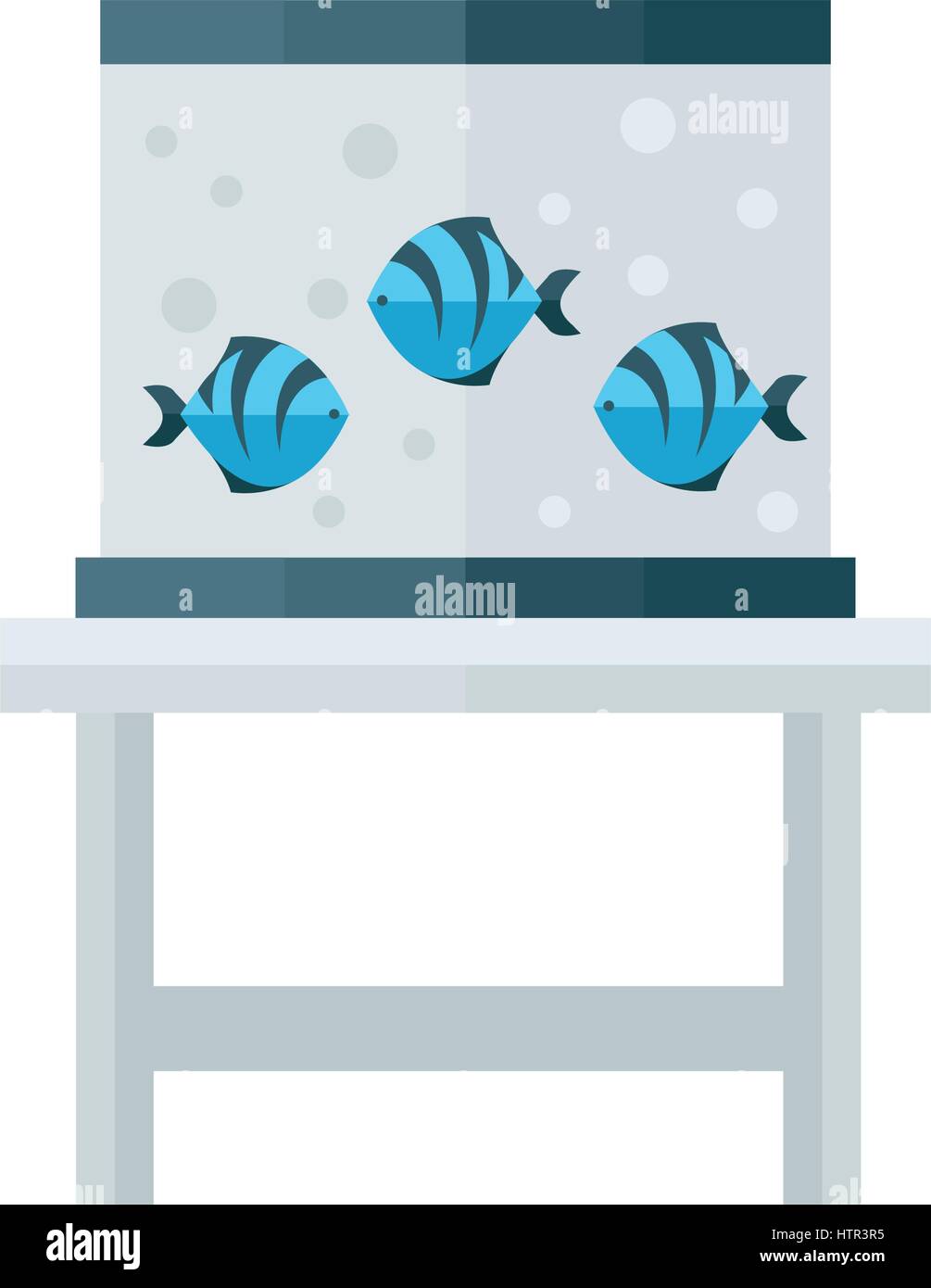 Blue fish tank vector design Stock Vector Image & Art - Alamy