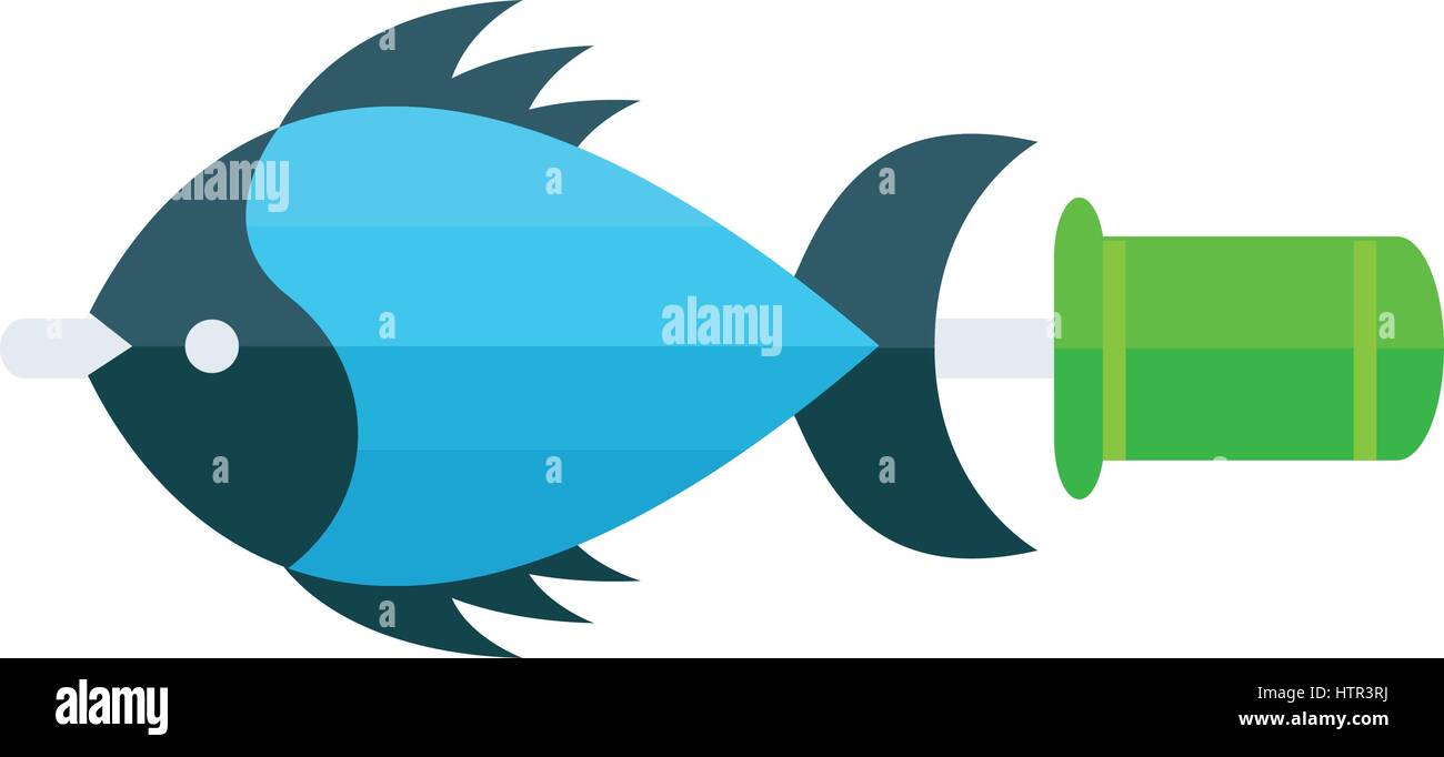 BBQ Blue Fish Vector Stock Vector Image & Art - Alamy