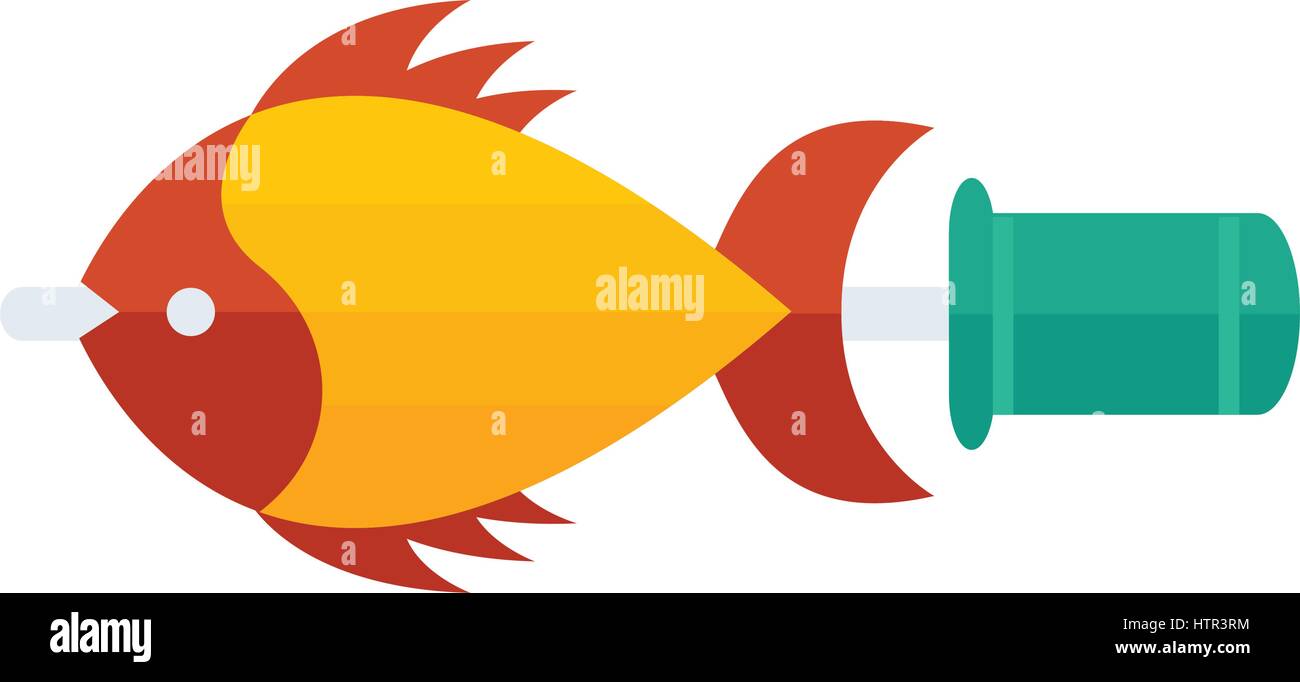 BBQ Yellow Fish Vector Stock Vector Image & Art - Alamy