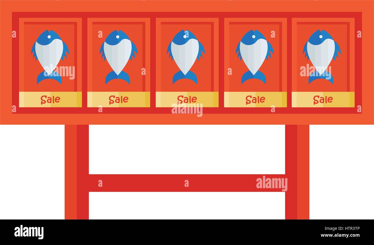 Red fish market in Stock Vector Images - Alamy