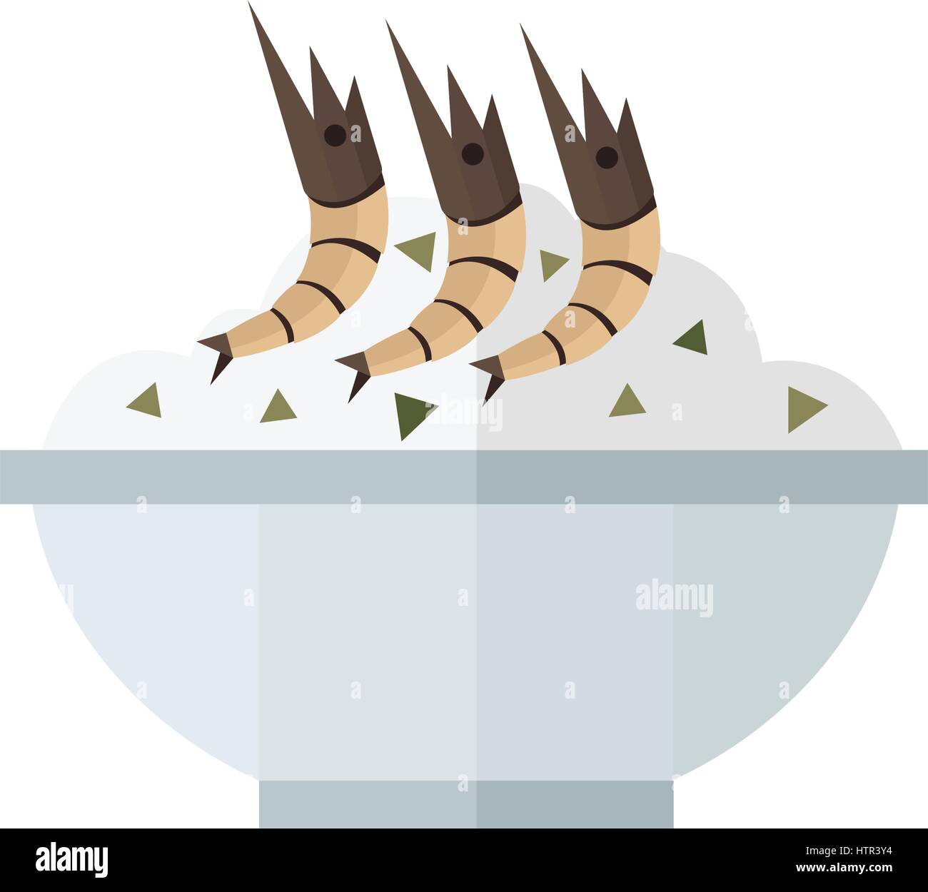 Rice shrimp Stock Vector Images - Alamy