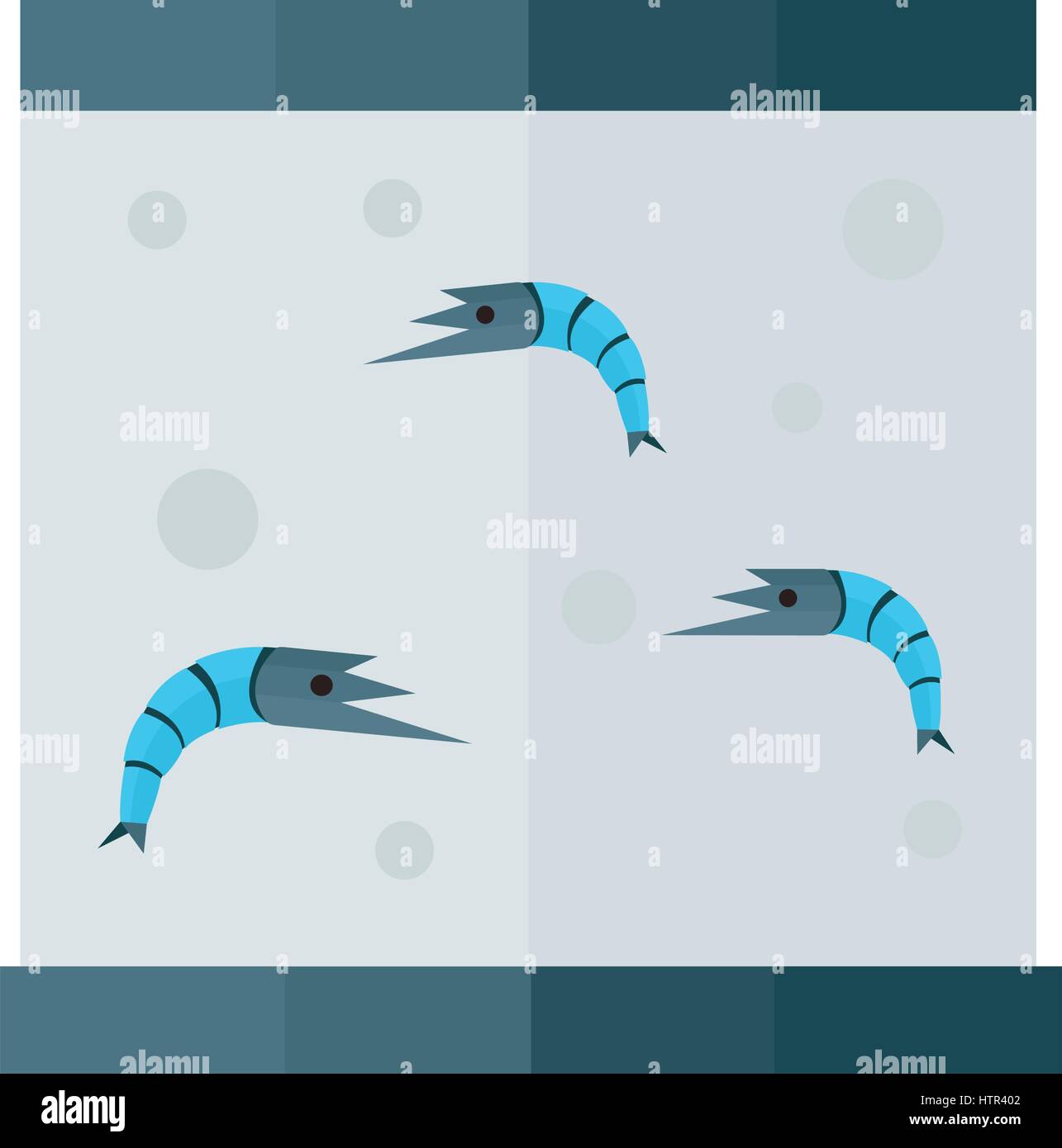 blue shrimp in tank vector Stock Vector Image & Art - Alamy