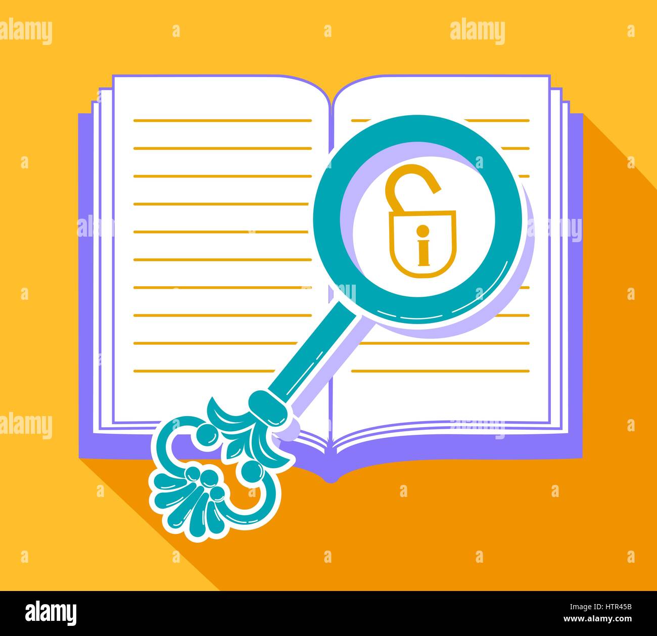 concept of reading, discovering secrets, studying in the form of a book ...