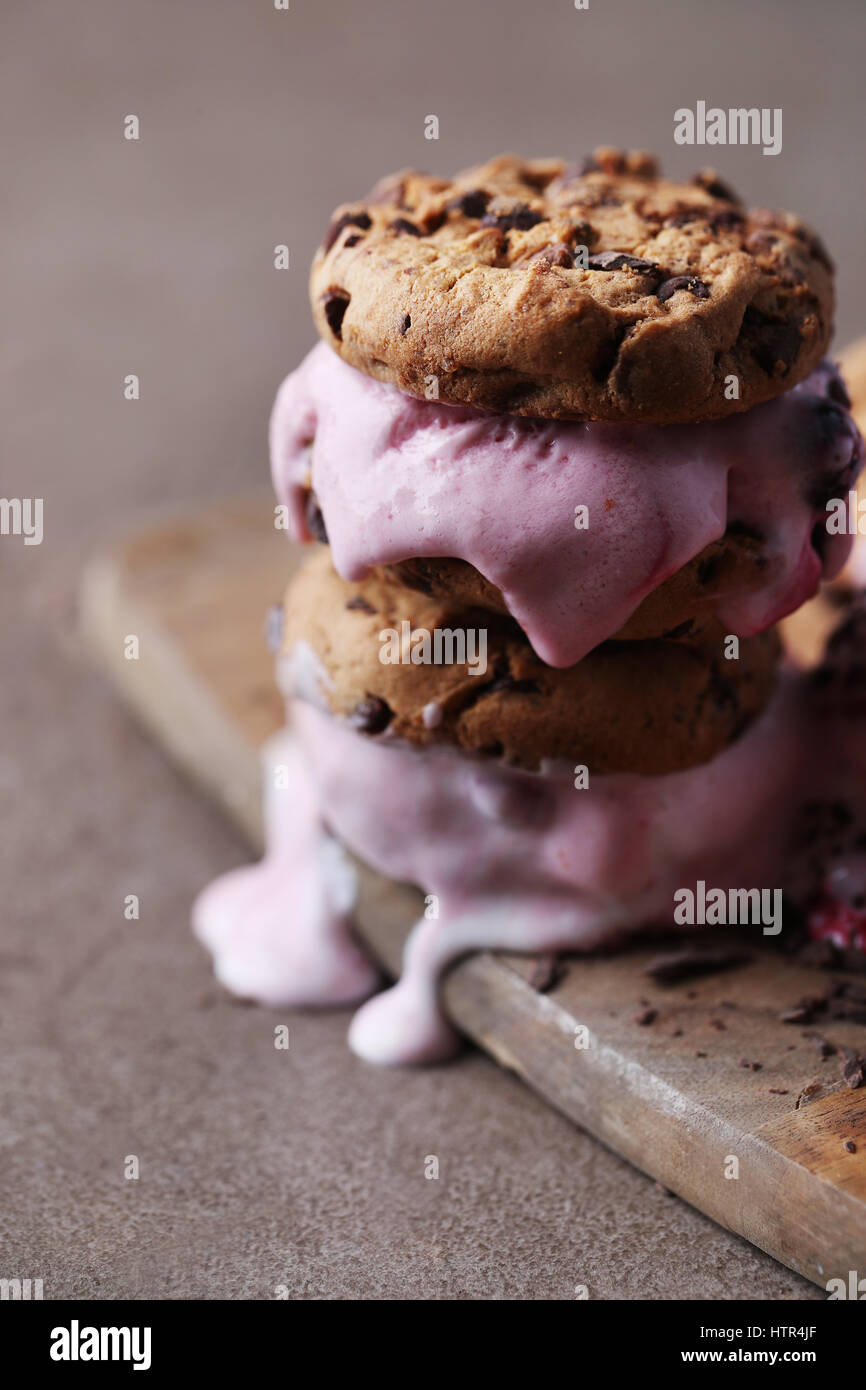 Ice cream cookies Stock Photo - Alamy