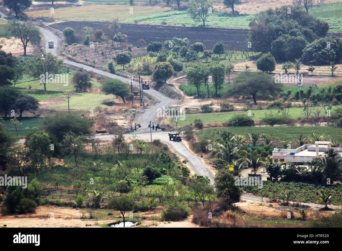 Country crossroad (Maharashtra Stock Photo - Alamy
