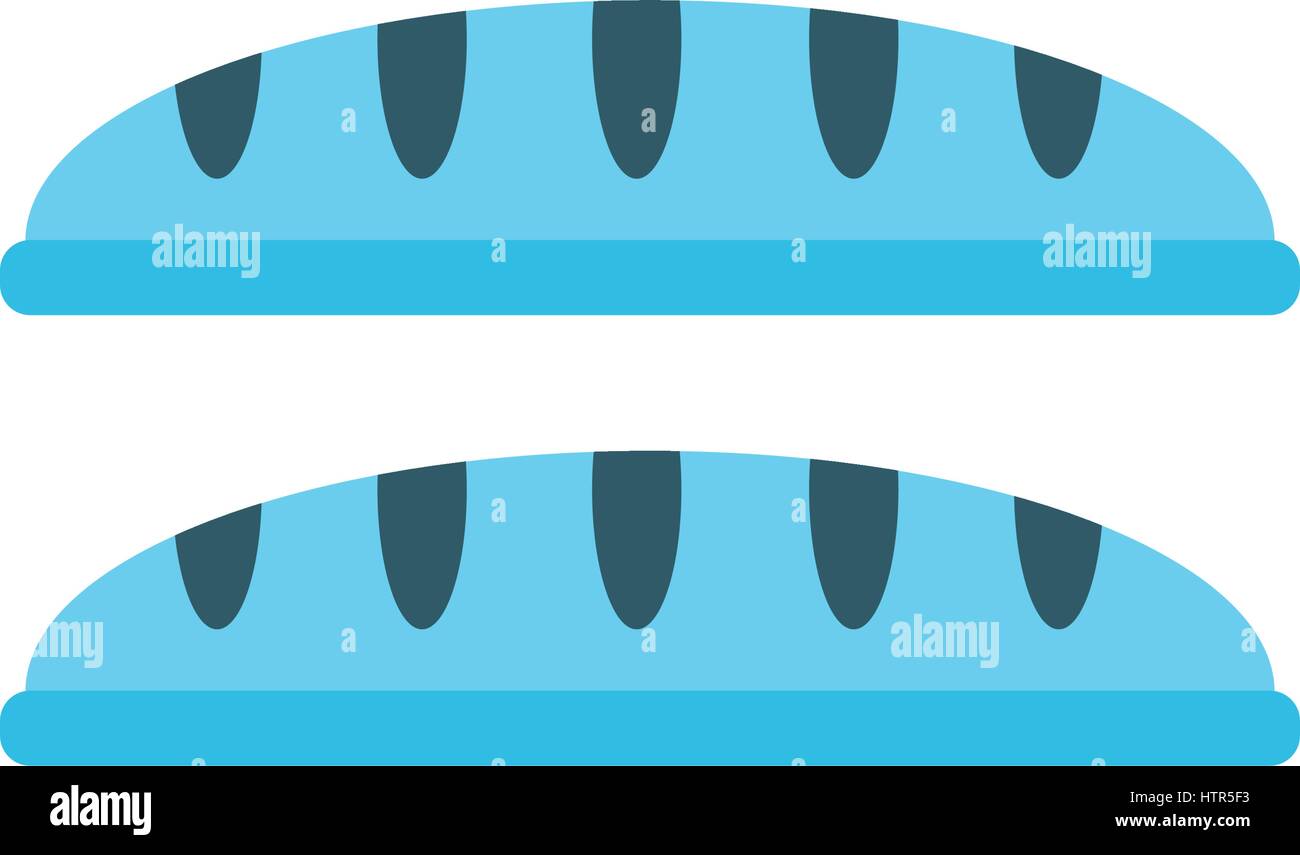 French bread blue color Stock Vector Image & Art - Alamy