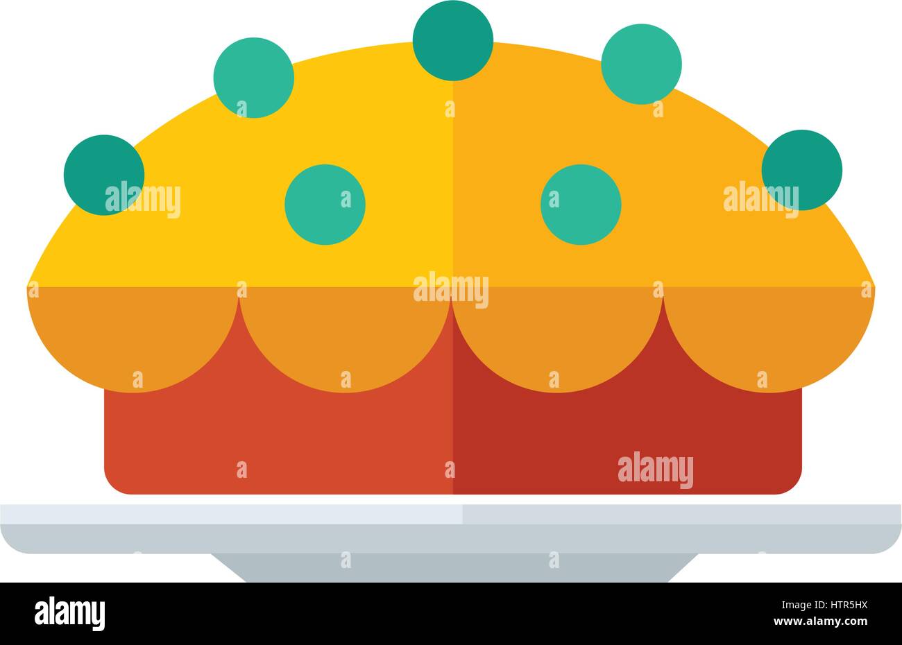 Crust dish Stock Vector Images - Alamy