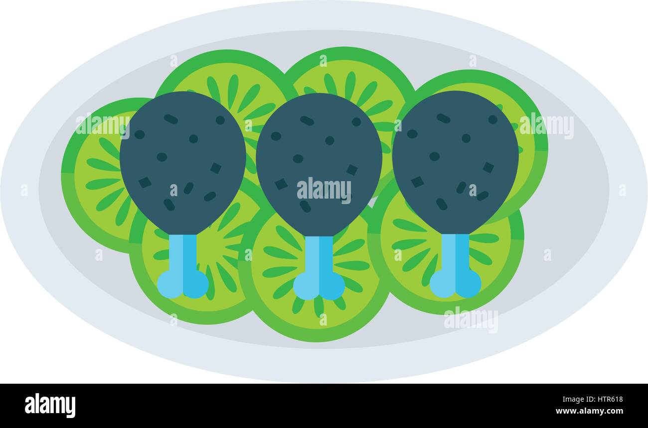 Crispy chicken salad Stock Vector Images - Alamy