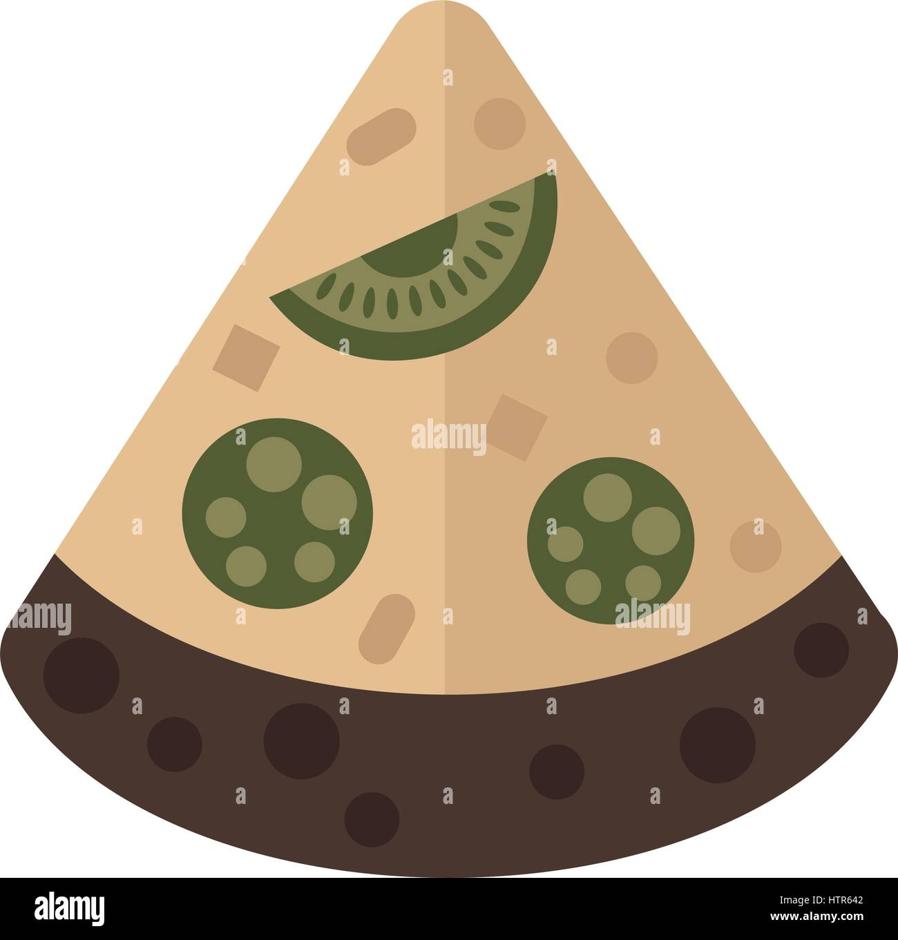 Slice Pizza icon brown Stock Vector Image & Art - Alamy