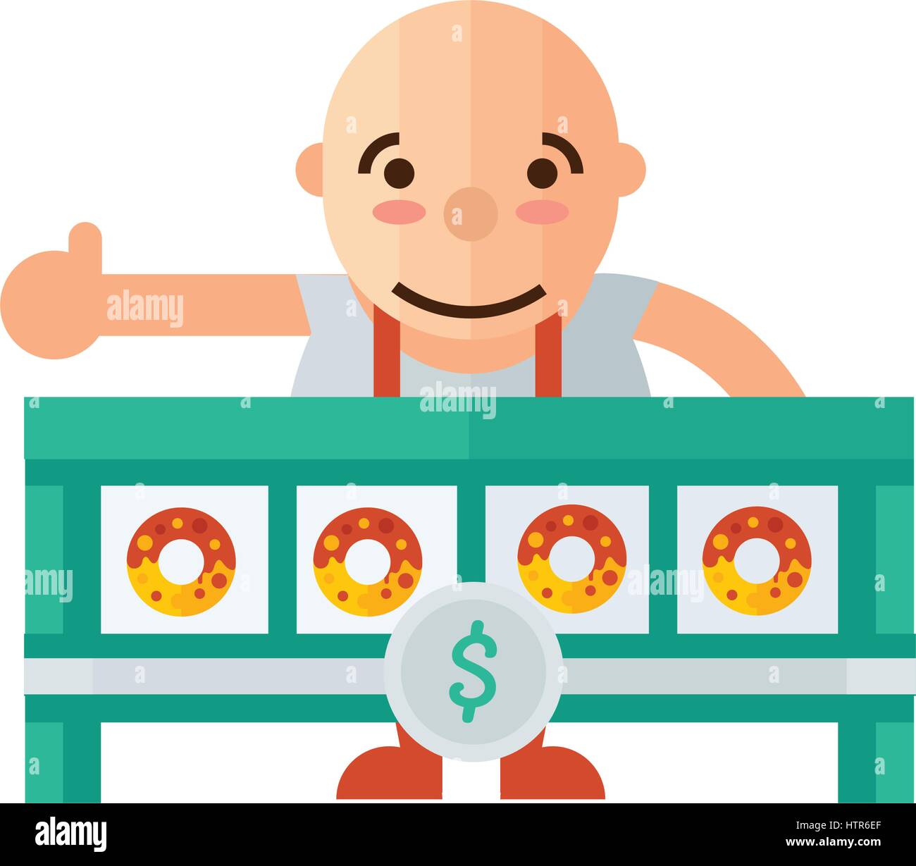 Green donut Stock Vector Images - Alamy