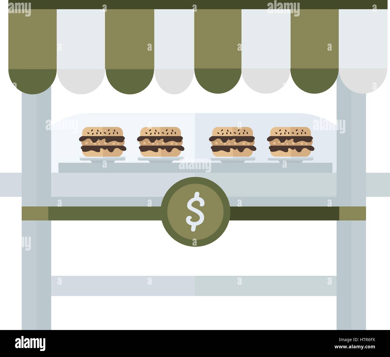 burger cartoon shop, brown Color Stock Vector Image & Art - Alamy