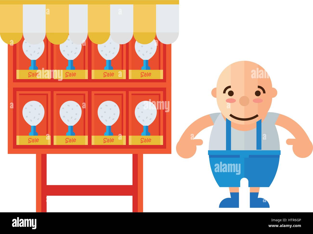 man in Fried chicken shop icon orange Color Stock Vector Image & Art ...